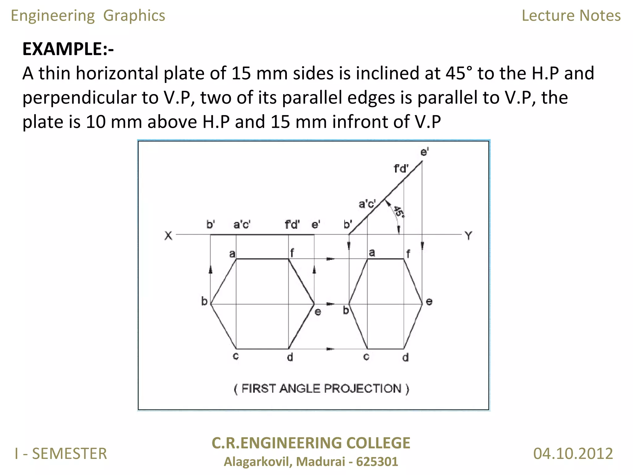 Unit 2c-16-projection-of-planes | PPT
