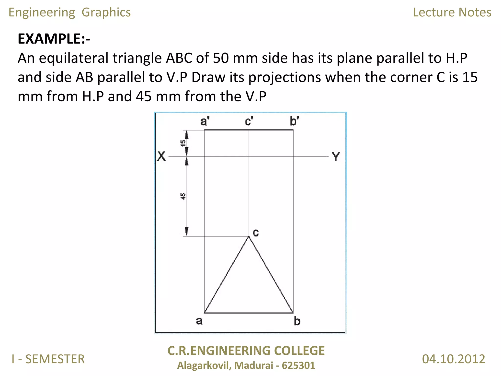 Unit 2c-16-projection-of-planes | PPT