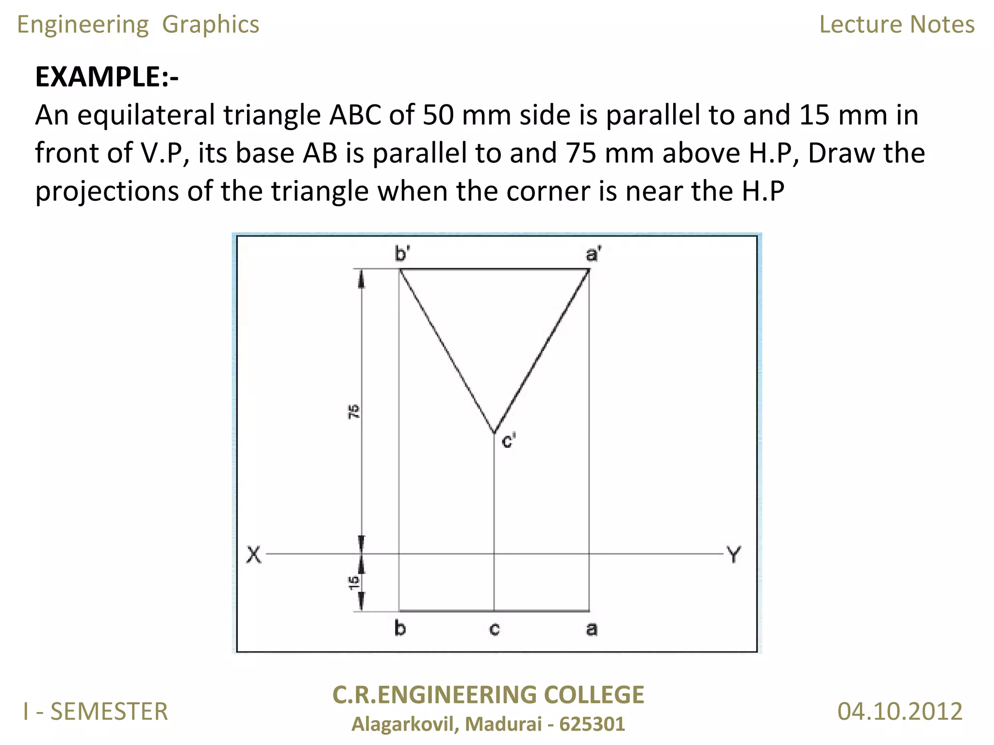 Unit 2c-16-projection-of-planes | PPT