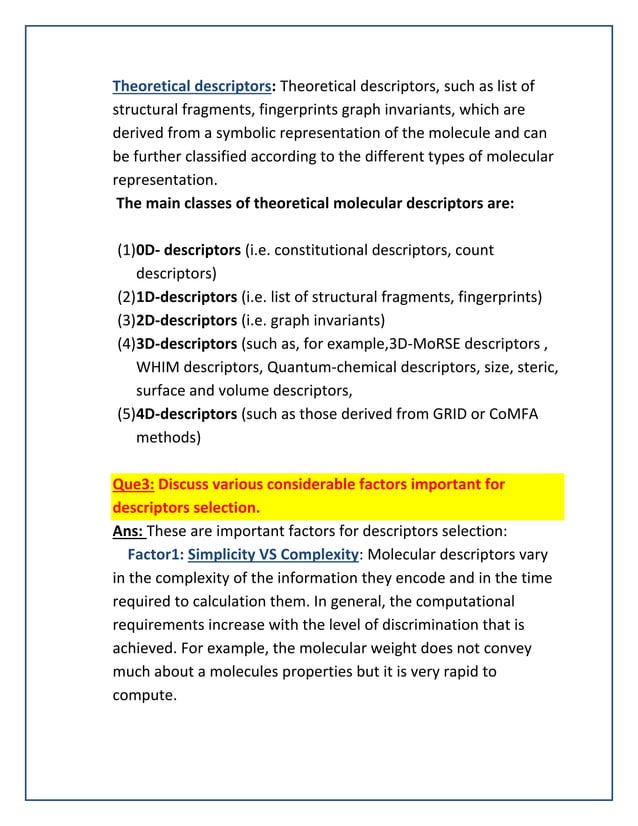 Unit 2 cadd assignment | PDF | Chemistry | Science