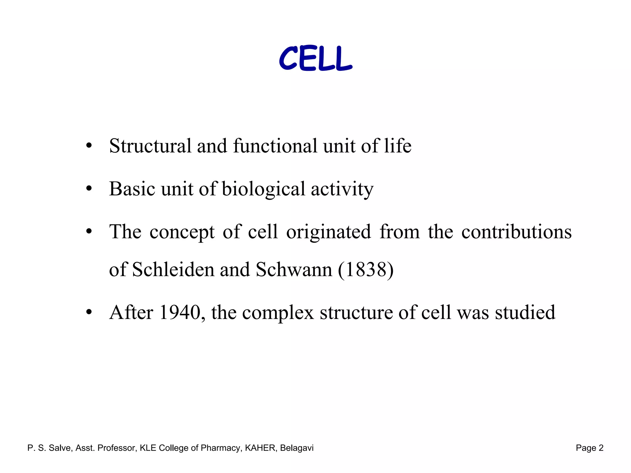 Cell and Transport Processes Across Cell Membrane | PPT