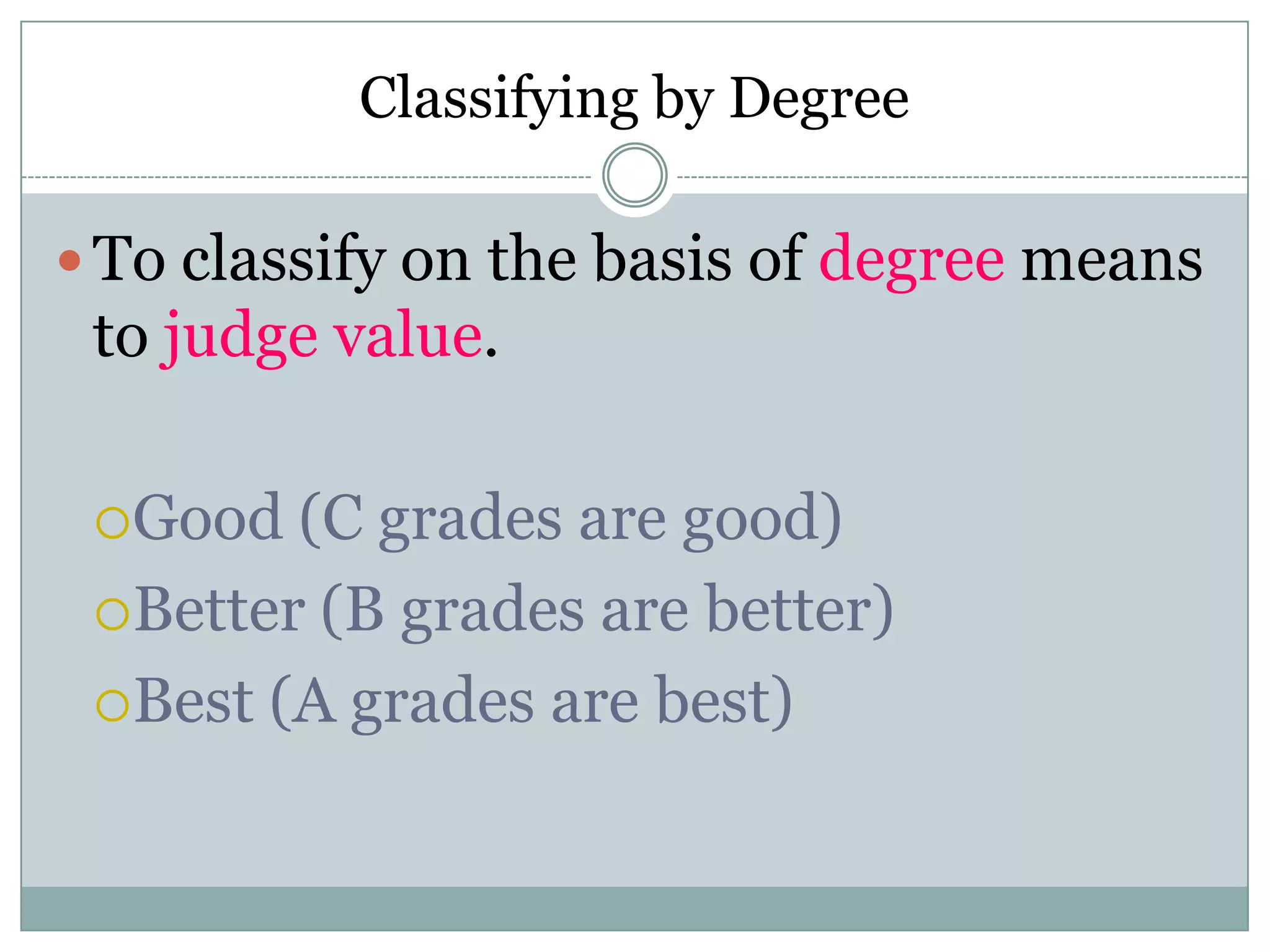 classification essay | PPTX
