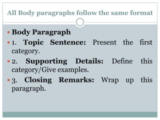 classification essay | PPTX