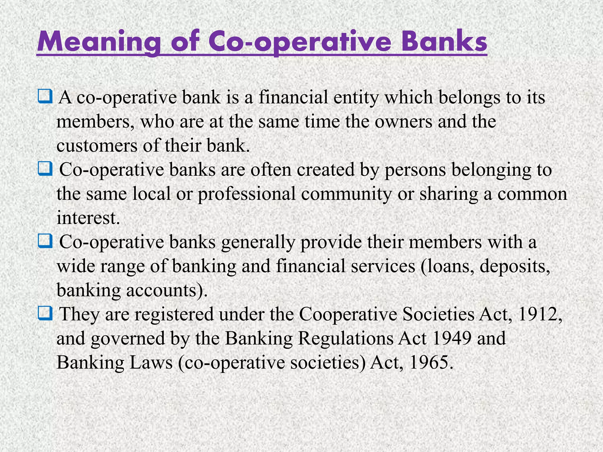 Unit 2 co-operative banking in india | PPSX