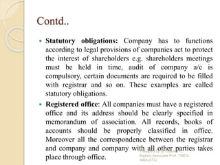 Unit 2 company law | PPTX