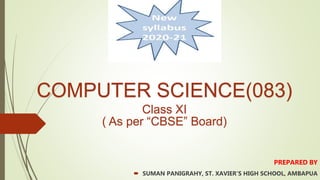 Computational Thinking CBSE Class-XI | PPTX