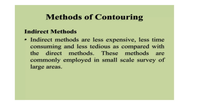Unit-2 CONTOUR surveying of engineers of civil | PPT