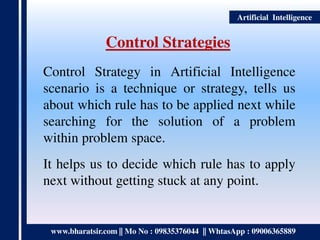 Control Strategies in AI | PDF