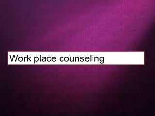 counselling psychology special areas in counseling | PPTX