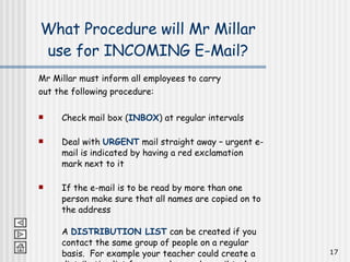 Unit 2d - Mail Handling | PPT