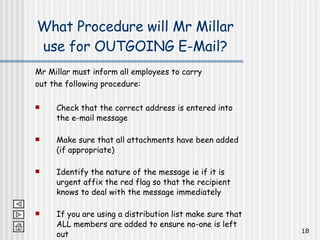Unit 2d - Mail Handling | PPT