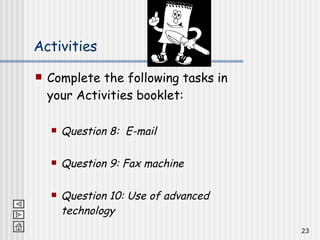 Unit 2d - Mail Handling | PPT
