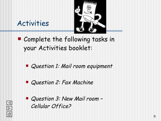 Unit 2d - Mail Handling | PPT