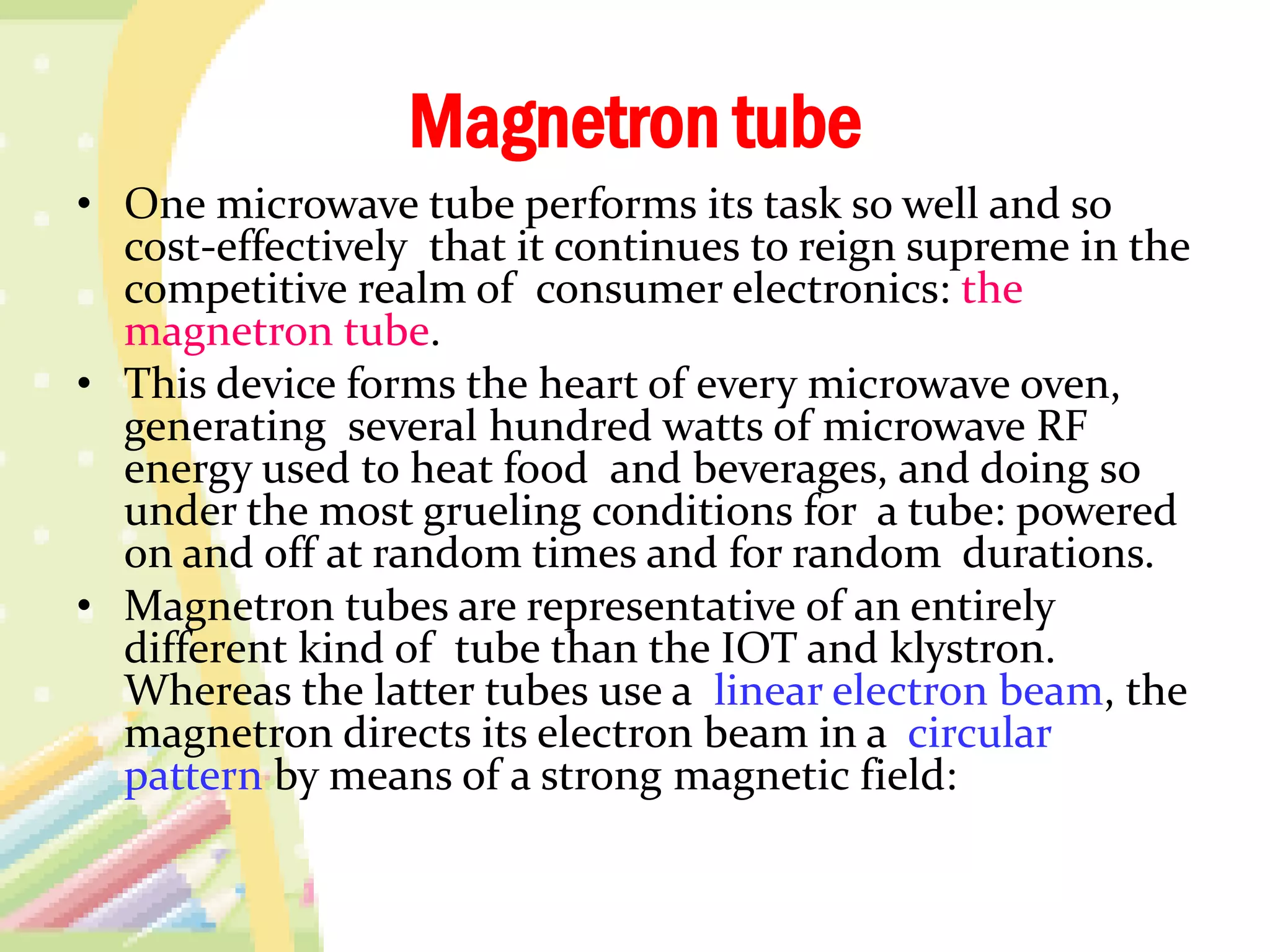 Working of Microwave Tubes and Semiconductor Devices, Unit 2 DECE - C18 ...