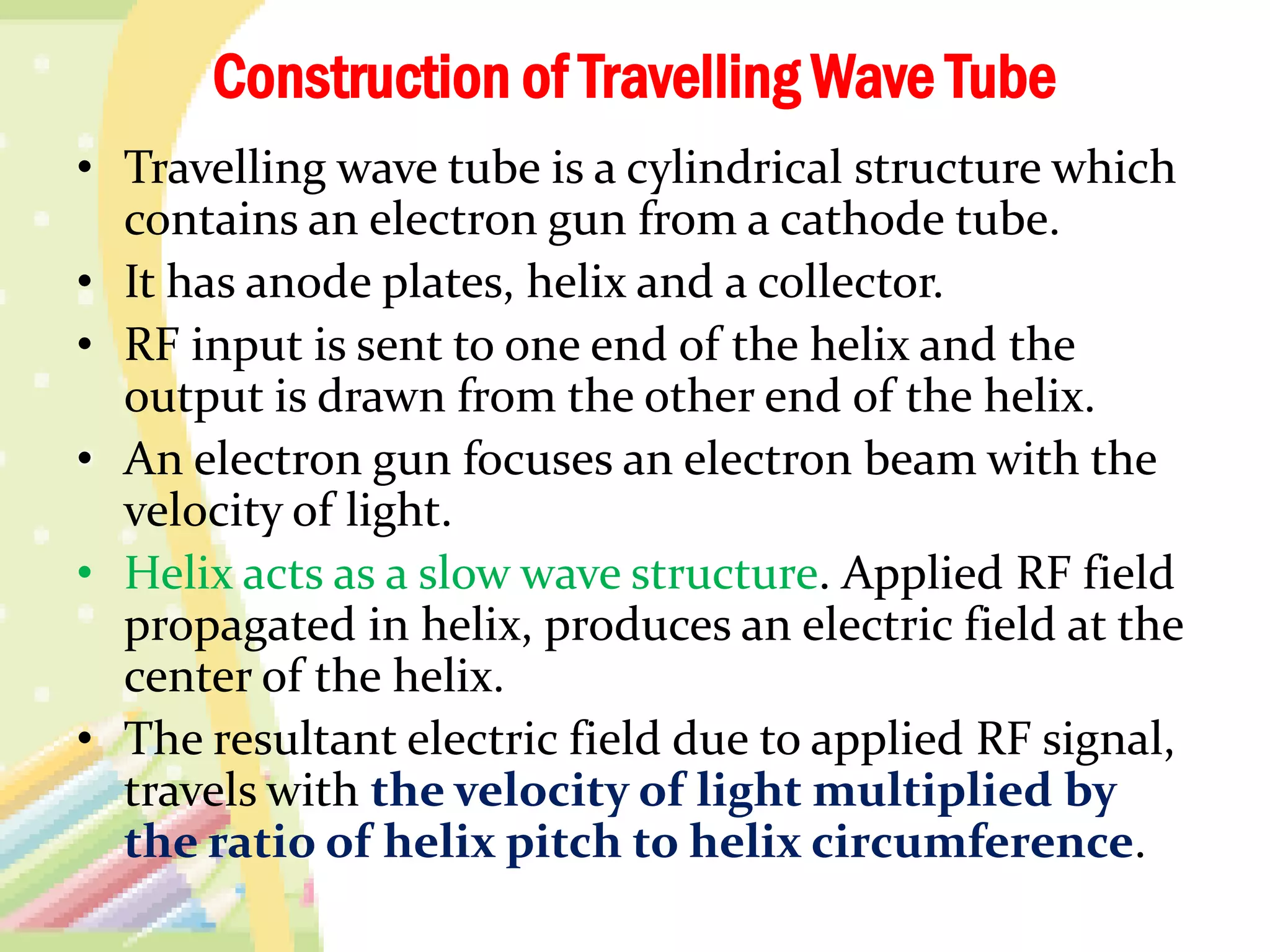 Working of Microwave Tubes and Semiconductor Devices, Unit 2 DECE - C18 ...