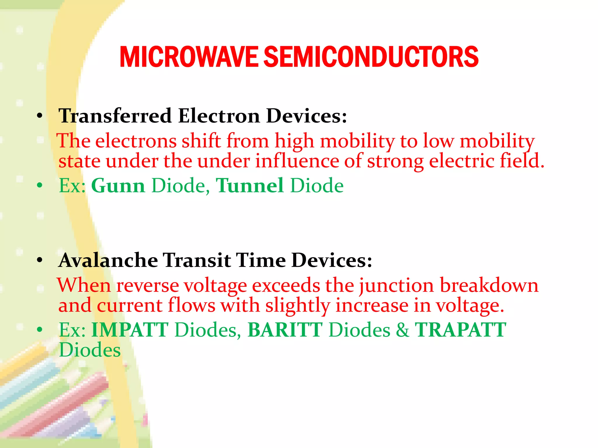 Working of Microwave Tubes and Semiconductor Devices, Unit 2 DECE - C18 ...