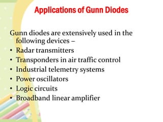 Working of Microwave Tubes and Semiconductor Devices, Unit 2 DECE - C18 ...