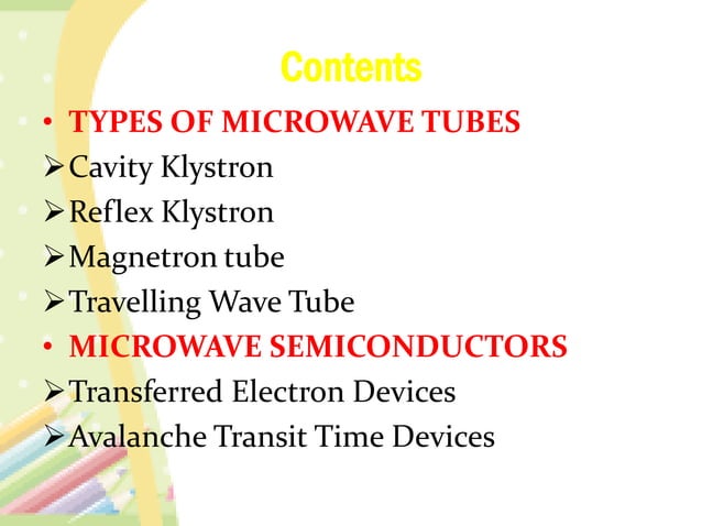 Working of Microwave Tubes and Semiconductor Devices, Unit 2 DECE - C18 ...