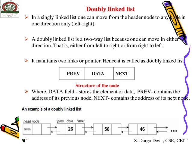 linked lists in data structures | PDF
