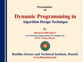 Dynamic Programming | PPT
