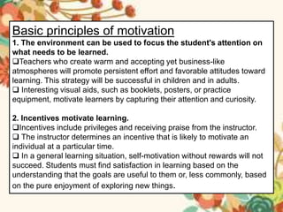 educational psychology - motivation | PPTX