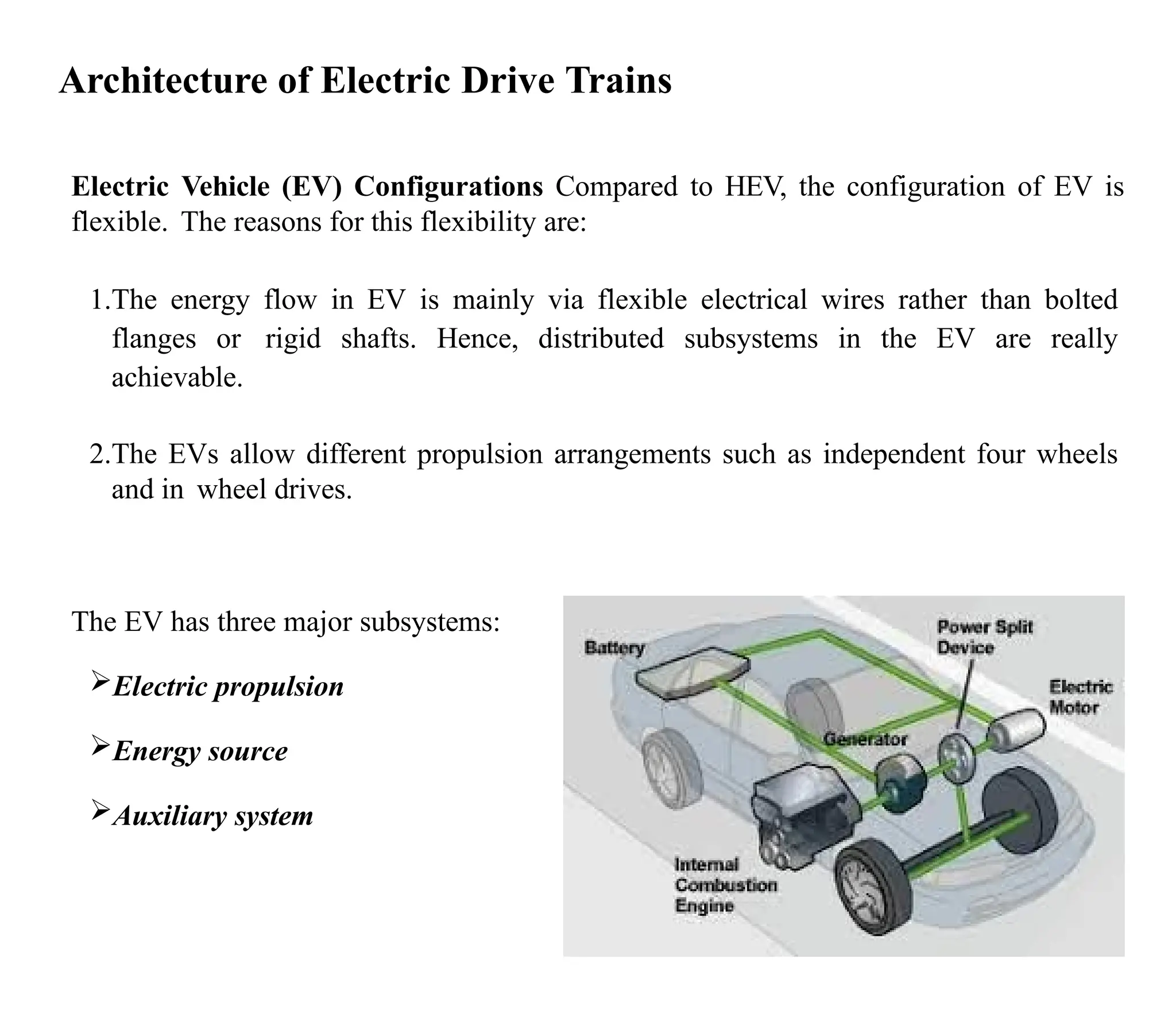 UNIT - 2 Electric Drive-Trains for Electrical Engg | PPTX