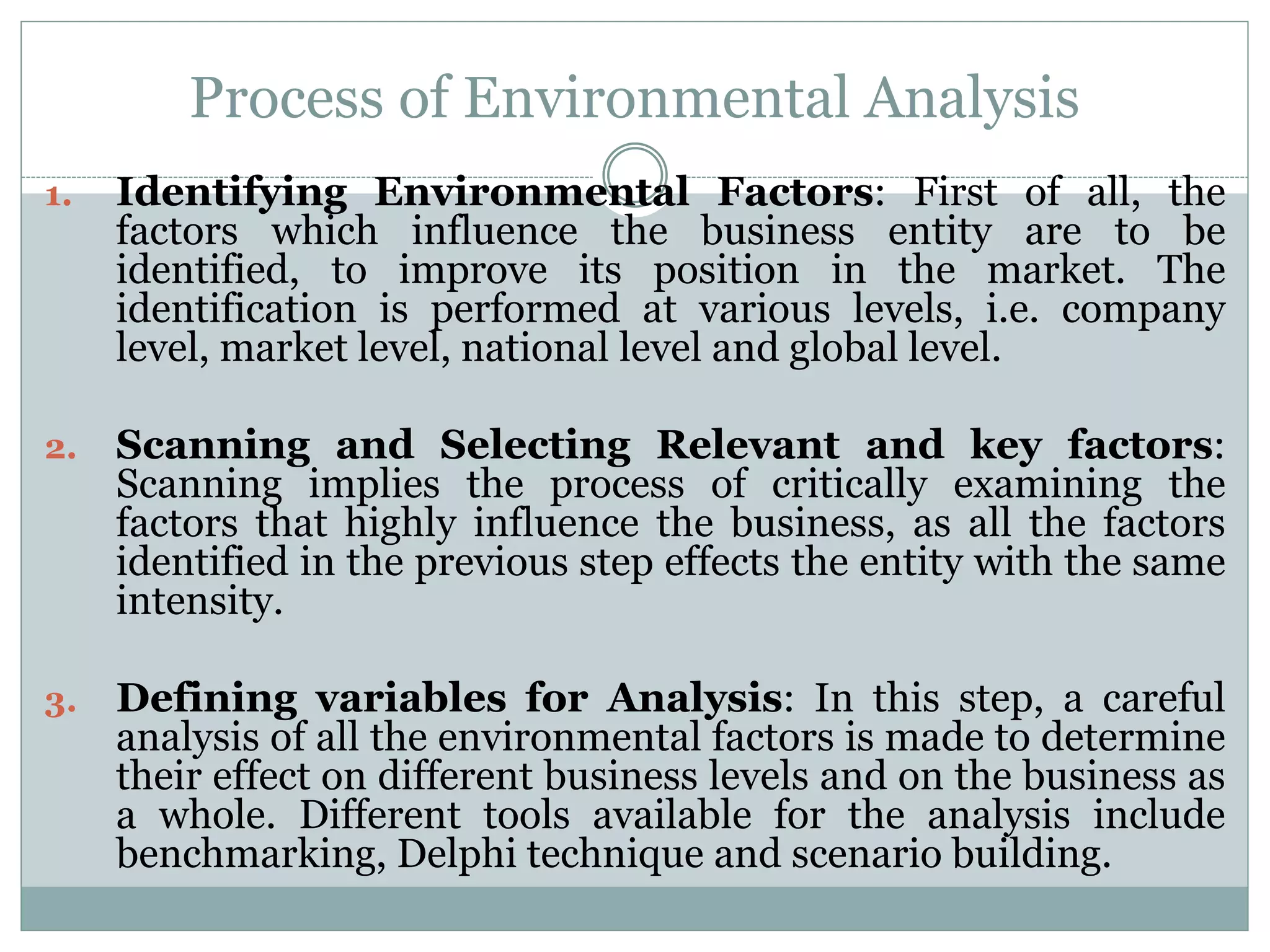 Unit 2 environmental analysis | PPTX