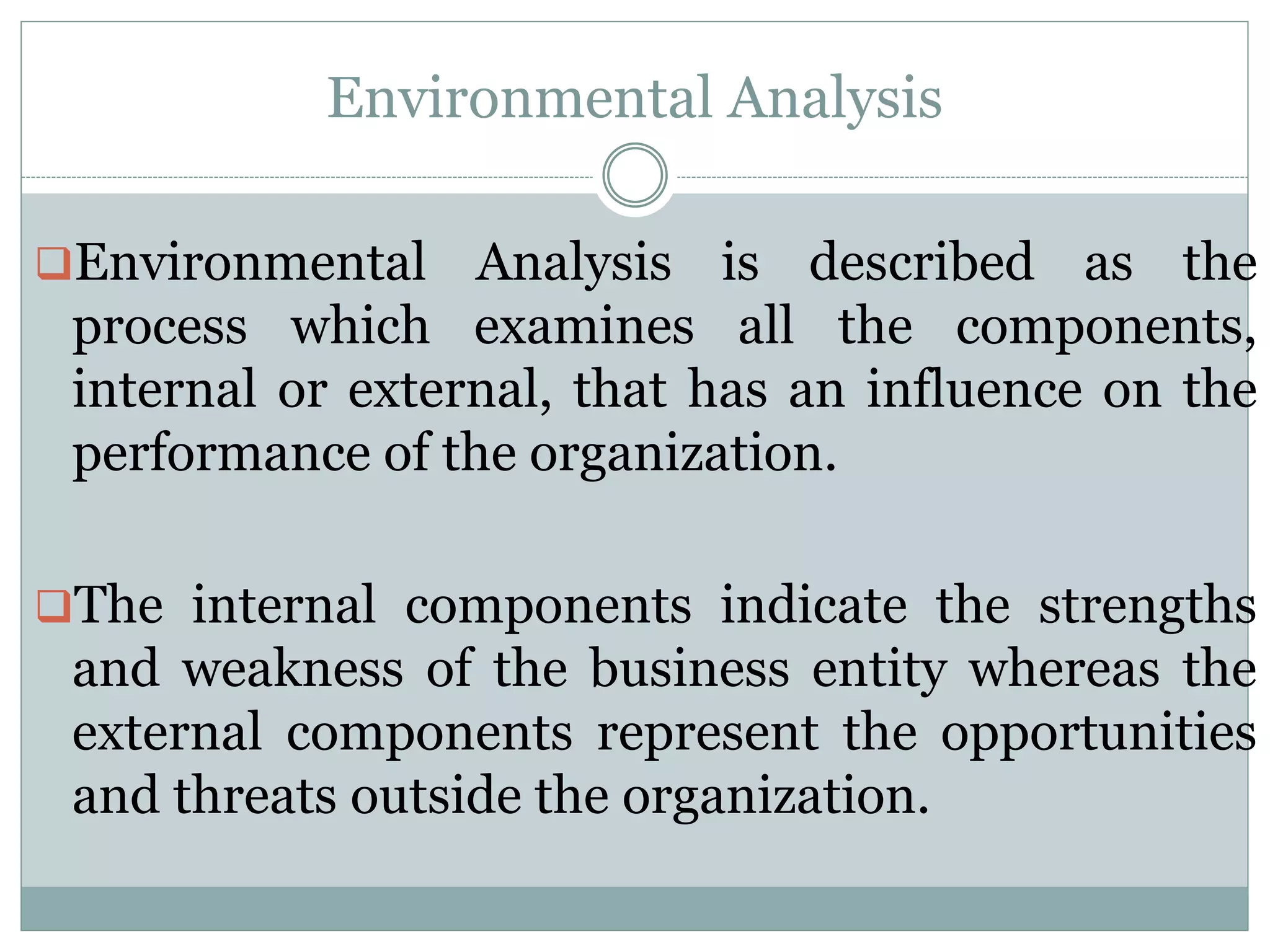Unit 2 environmental analysis | PPTX