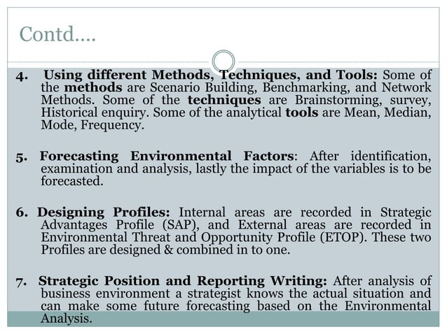 Unit 2 environmental analysis | PPTX