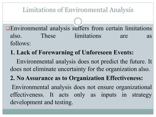 Unit 2 environmental analysis | PPTX