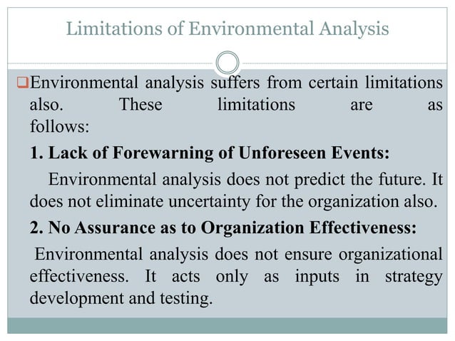 Unit 2 environmental analysis | PPTX
