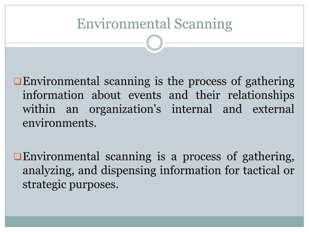 Unit 2 environmental analysis | PPTX