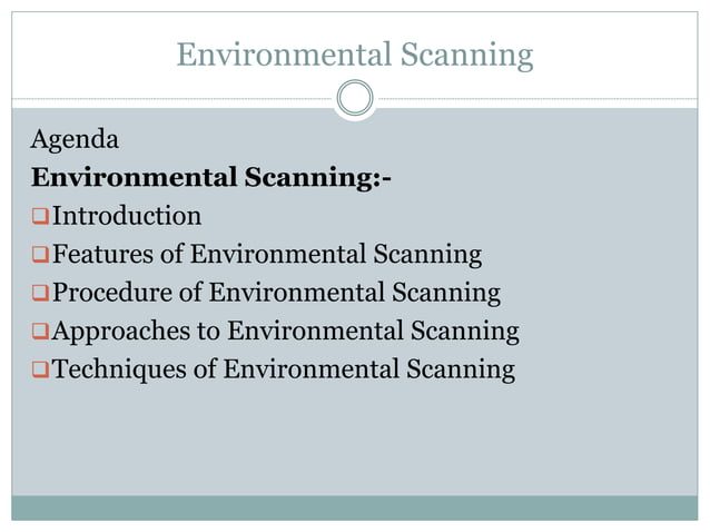 Unit 2 environmental analysis | PPTX