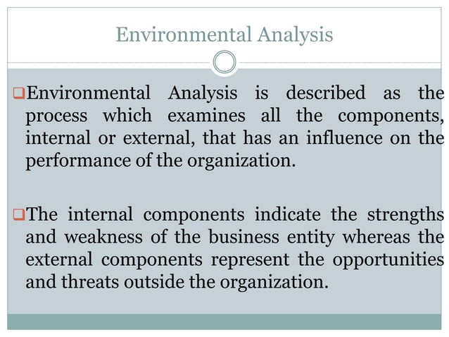 Unit 2 environmental analysis | PPTX