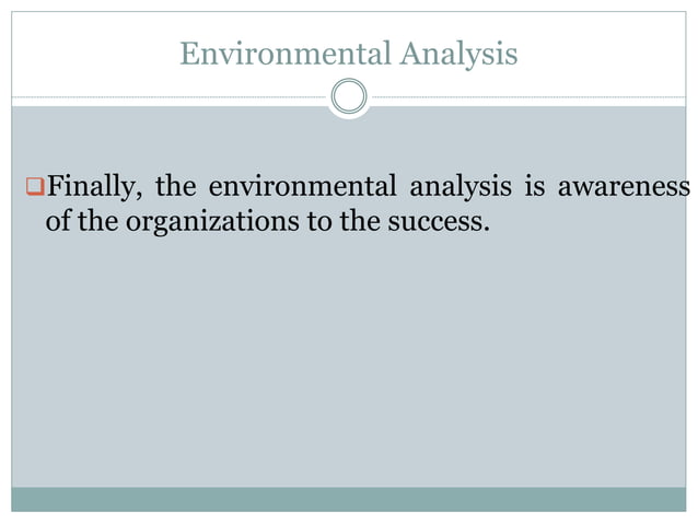 Unit 2 environmental analysis | PPTX
