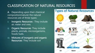 Natural resources on our environment for student | PPT