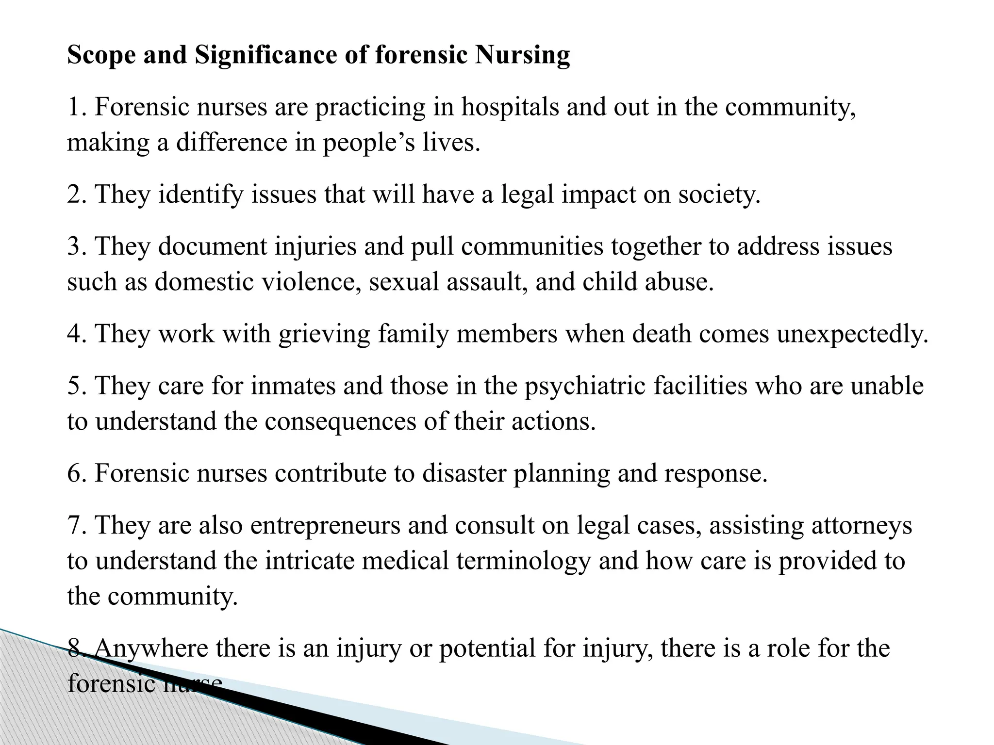 UNIT -2 FORENSIC NURSING.PPT. ALL ABOUT FORENSIC NURSING | PPTX