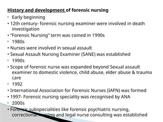 UNIT -2 FORENSIC NURSING.PPT. ALL ABOUT FORENSIC NURSING | PPTX