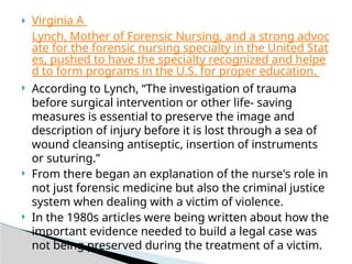 UNIT -2 FORENSIC NURSING.PPT. ALL ABOUT FORENSIC NURSING | PPTX