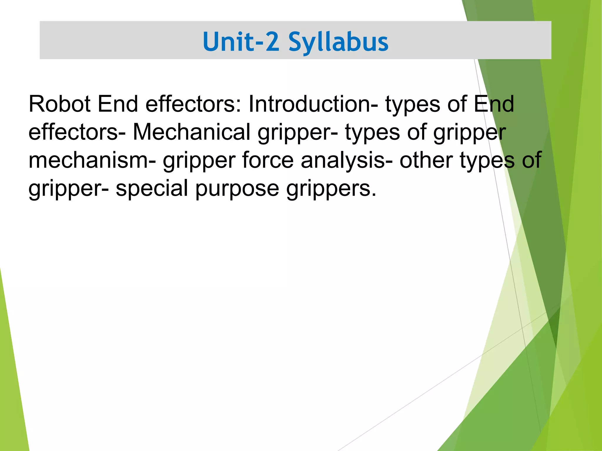 Robotics End Effector | PPT