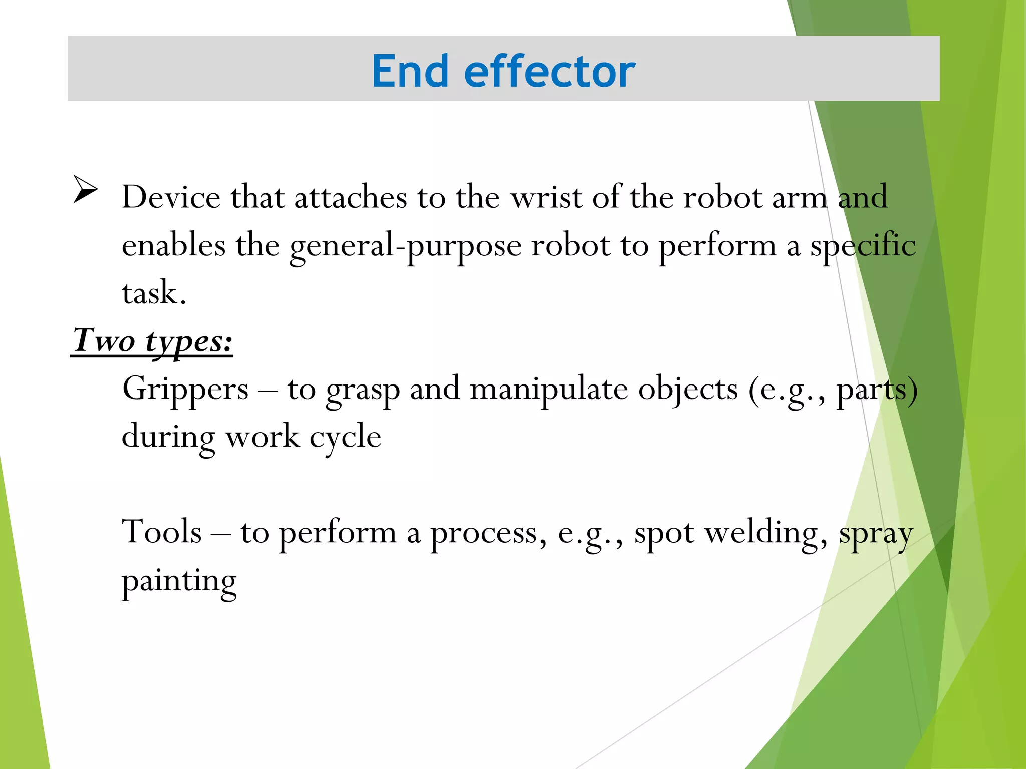 Robotics End Effector | PPT