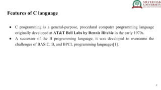 Unit-2_Getting Started With ‘C’ Language (3).pptx