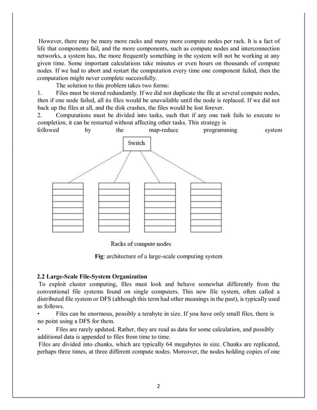 Unit 2 Hadoop Frameworkpdf Computer Networking Computing 4501