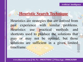 Heuristics Search Techniques | PDF