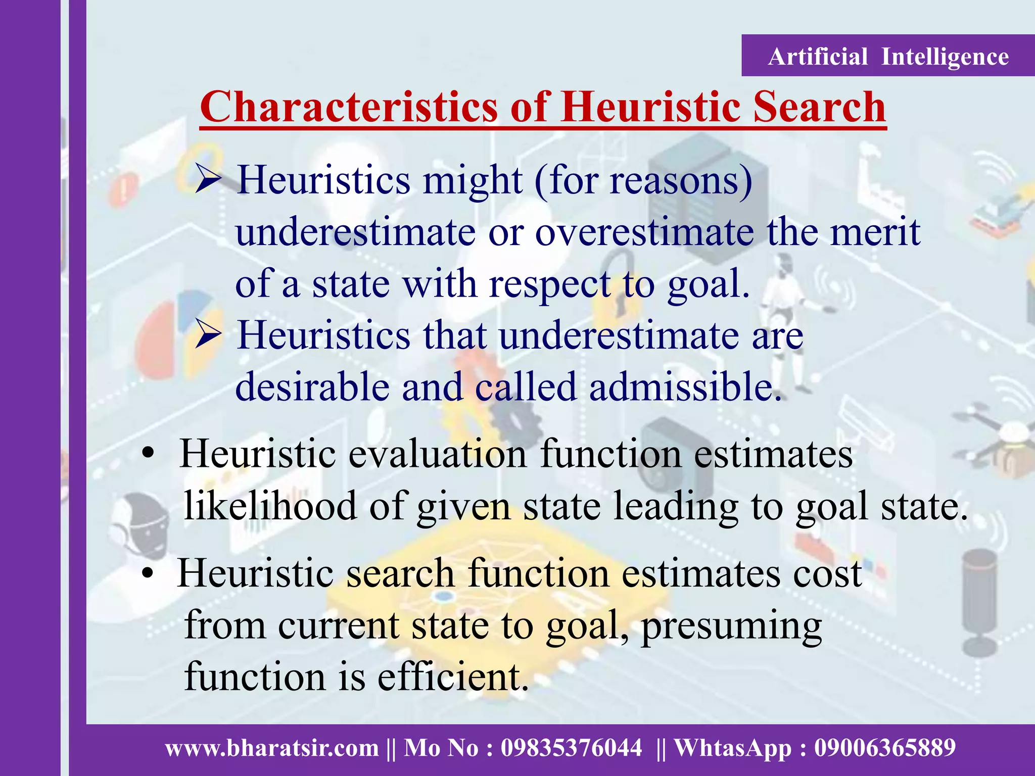 Heuristics Search Techniques in AI | PPTX