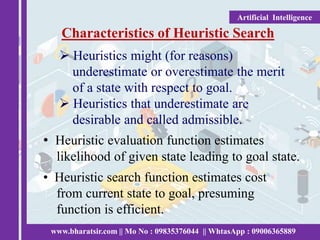 Heuristics Search Techniques in AI | PPTX