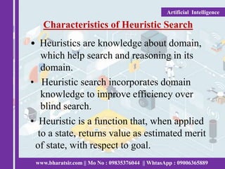 Heuristics Search Techniques in AI | PPTX