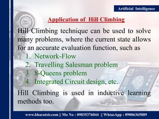 Hill Climbing Algorithm in Artificial Intelligence | PPTX