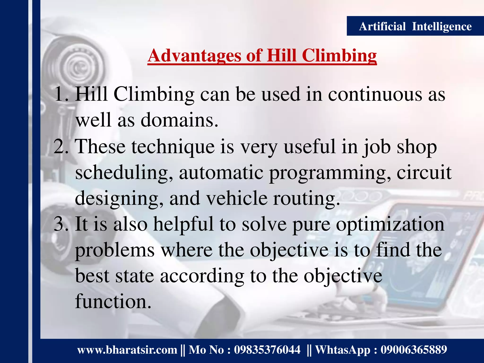 Hill Climbing Algorithm in Artificial Intelligence | PDF