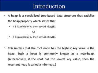 M.E - Computer Science and Engineering-Data structure unit-2 heaps | PPT